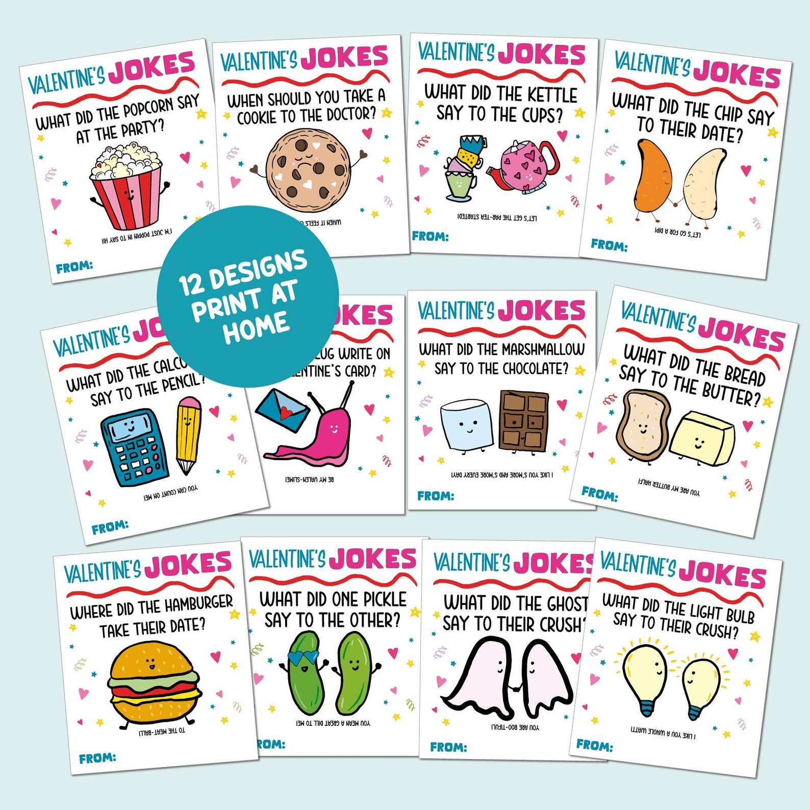 Joke Valentines Day Cards Printable, Kids Funny Valentine's Day Card ...