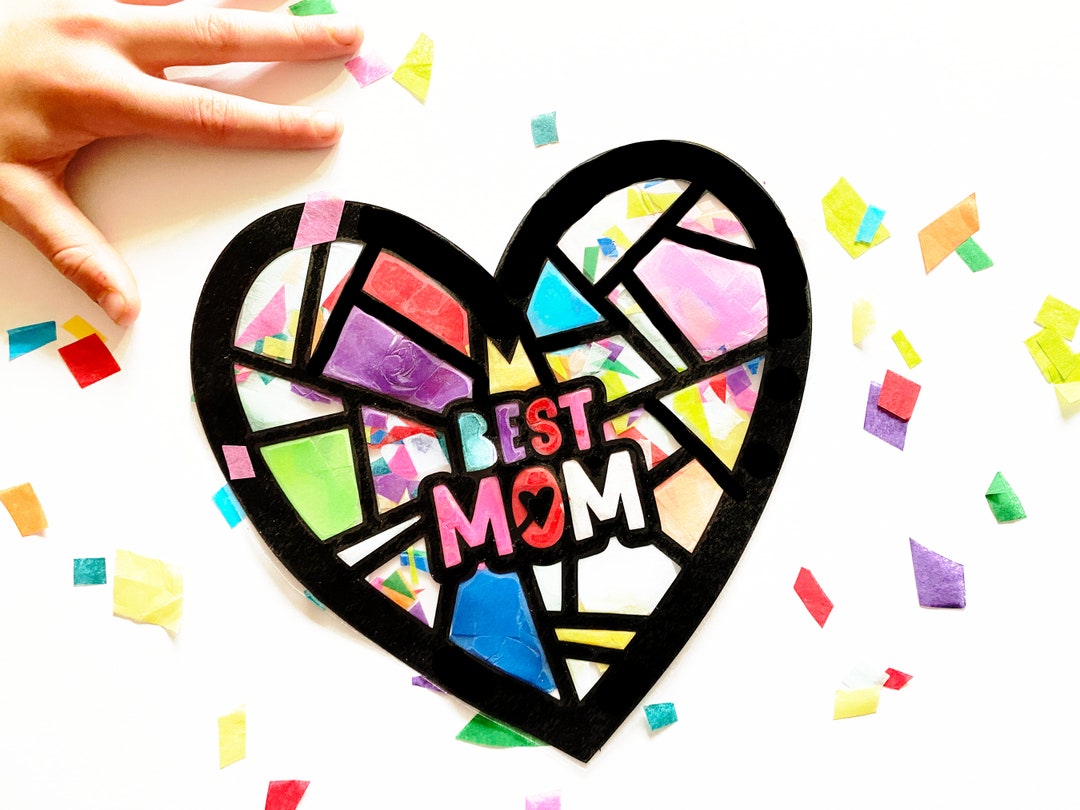 Best Mom Suncatcher Kit - Gift for Mom - Gift From Kids - Kids Craft ...