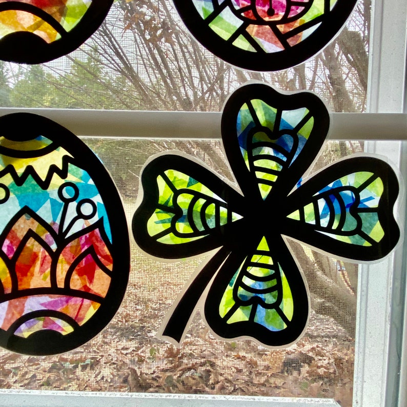 Shamrock Suncatcher Kit - St. Patricks Day Homeschool and Classroom ...