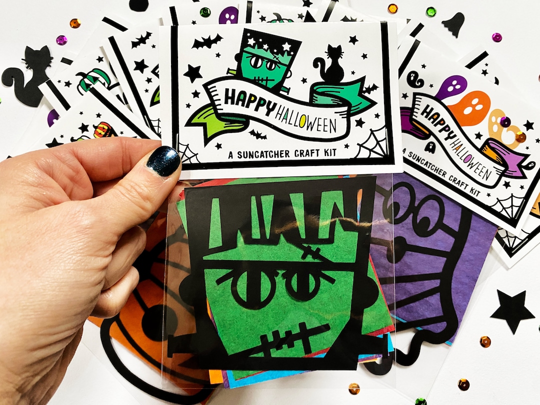 Mini Frankenstein Suncatcher Kit, Small Halloween Party Favors, Trick ...