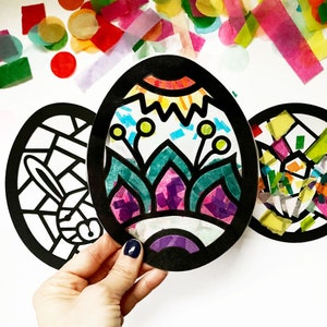 Easter Egg Suncatcher Kit - Arts and Crafts Kit for Kids - Easter Craft ...