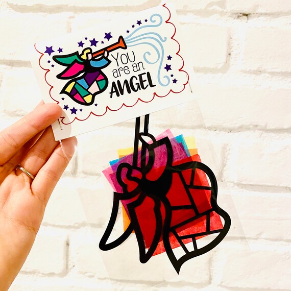 Mini angel suncatcher kit christmas gift for kids gift | Etsy