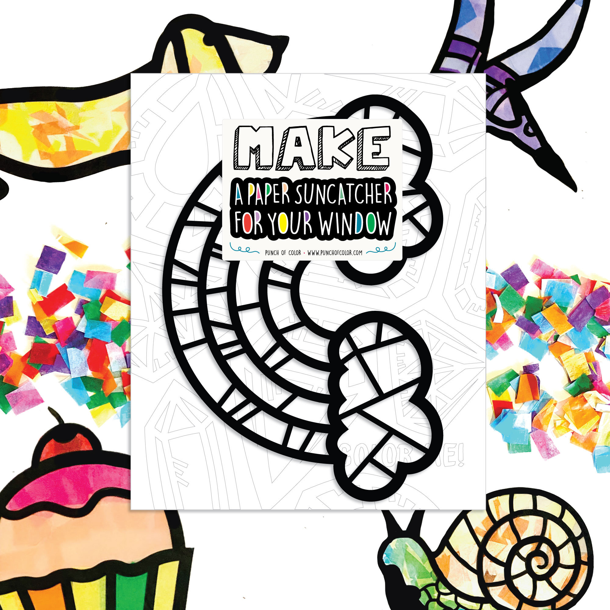 Rainbow Suncatcher Kit - Kids or Adult Craft Kit - Cheer up Gift for a ...