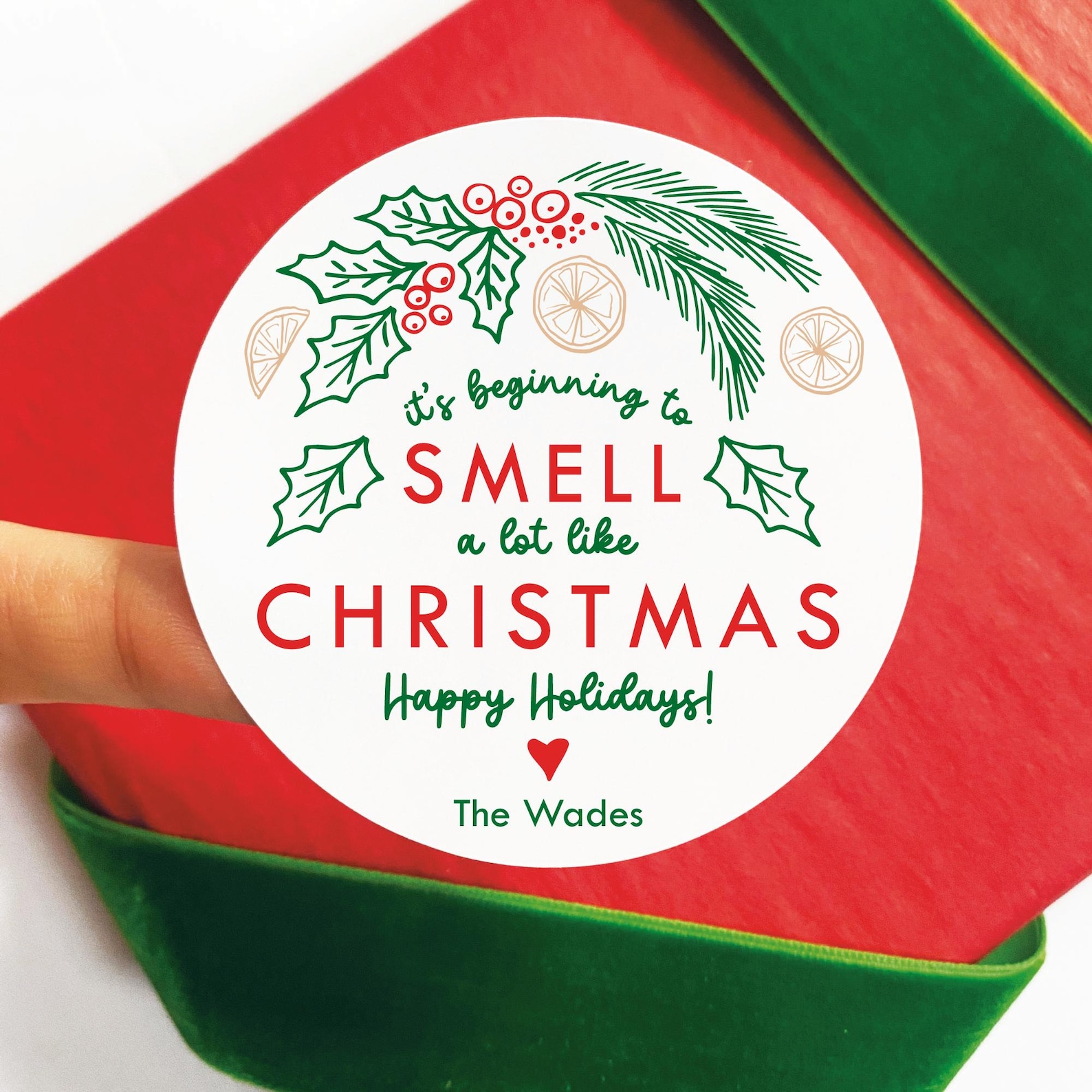 Christmas Stovetop Potpourri Labels Printed and Mailed, Christmas ...