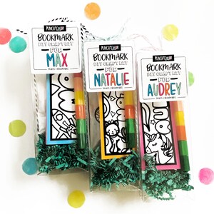 DIY 4 Bookmark Arts and Crafts Kit - Kids Personalized Coloring ...