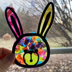 Small Bunny Rabbit Suncatcher Kit Kids Easter Basket Stuffer Ideas Kids ...