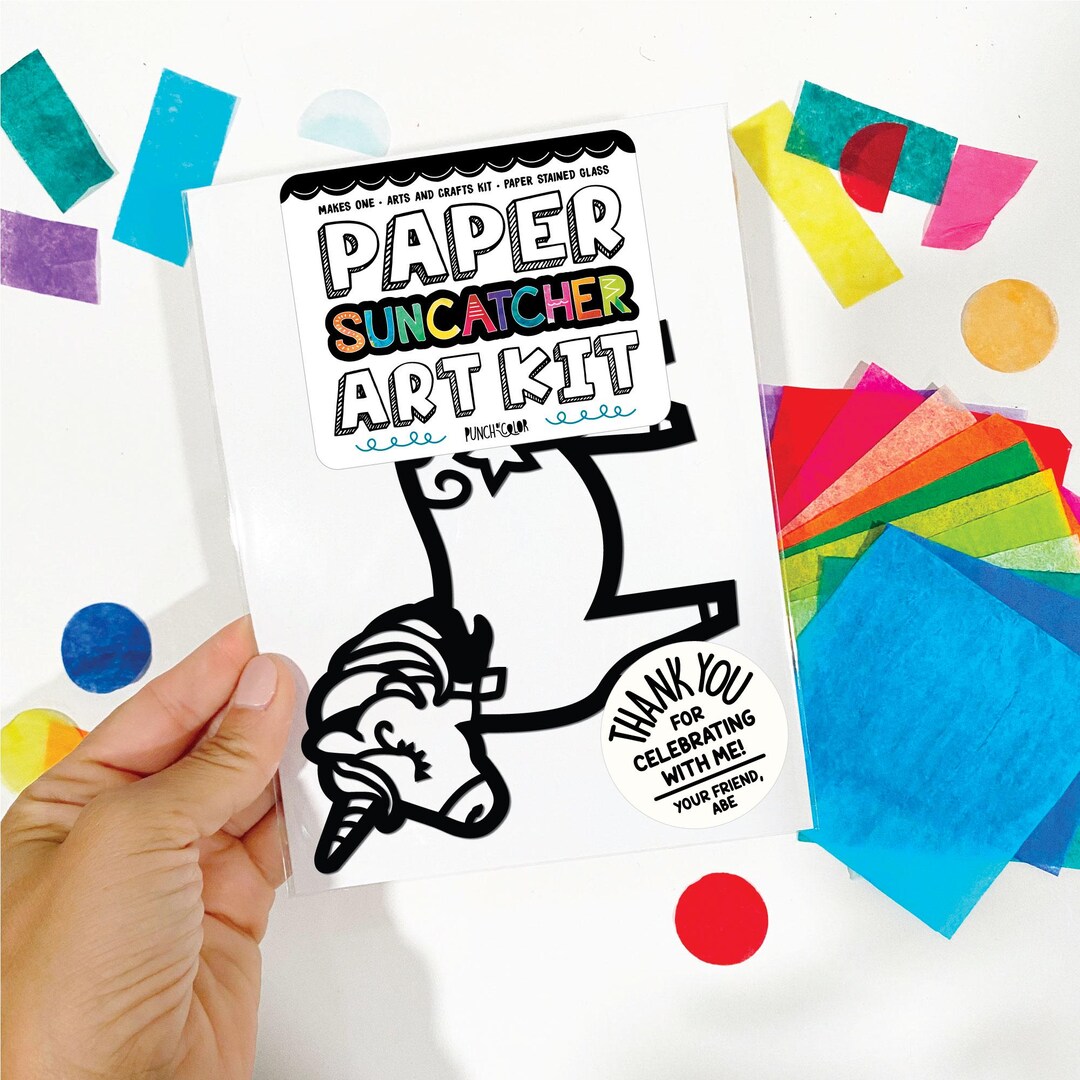 Unicorn Craft Kit for Kids, Fairy Tale Themed Birthday Party Activities ...