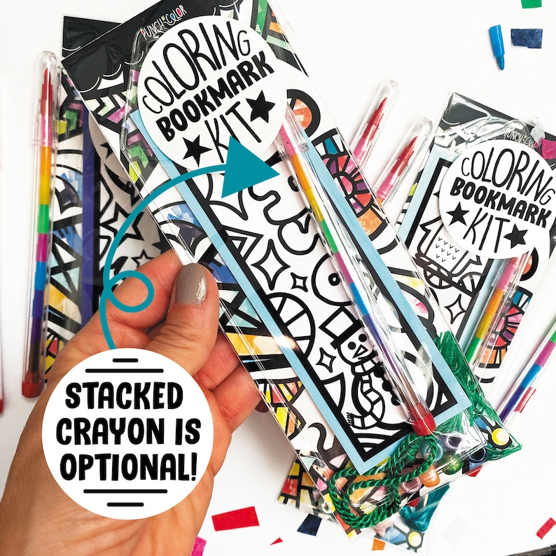 Personalized Bookmarks to Color, Kids Birthday Party Favors, Coloring ...