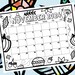 November 2024 Calendar, Printable Coloring Kids Calendar, Preschool ...