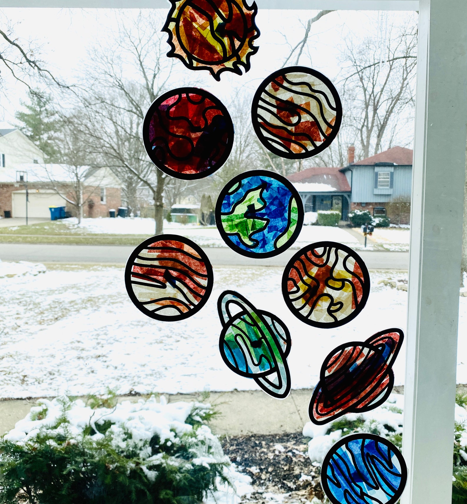 Space suncatcher kit Outer space homeschool curriculum | Etsy