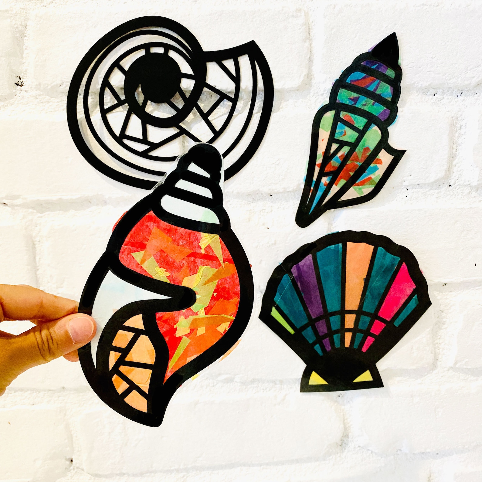 Seashells Suncatcher Kit - Kids Craft Kit - Crafts for Kids ...