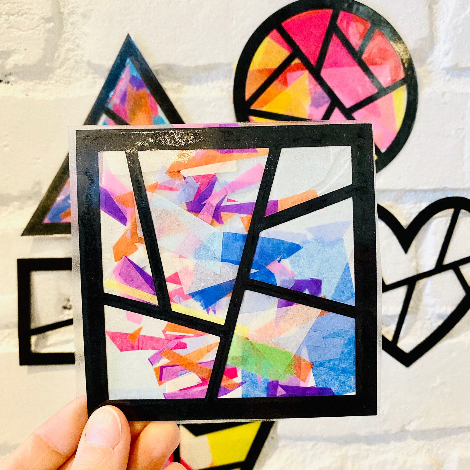 Learning Shapes Suncatcher Kit Educational Preschool Craft - Etsy