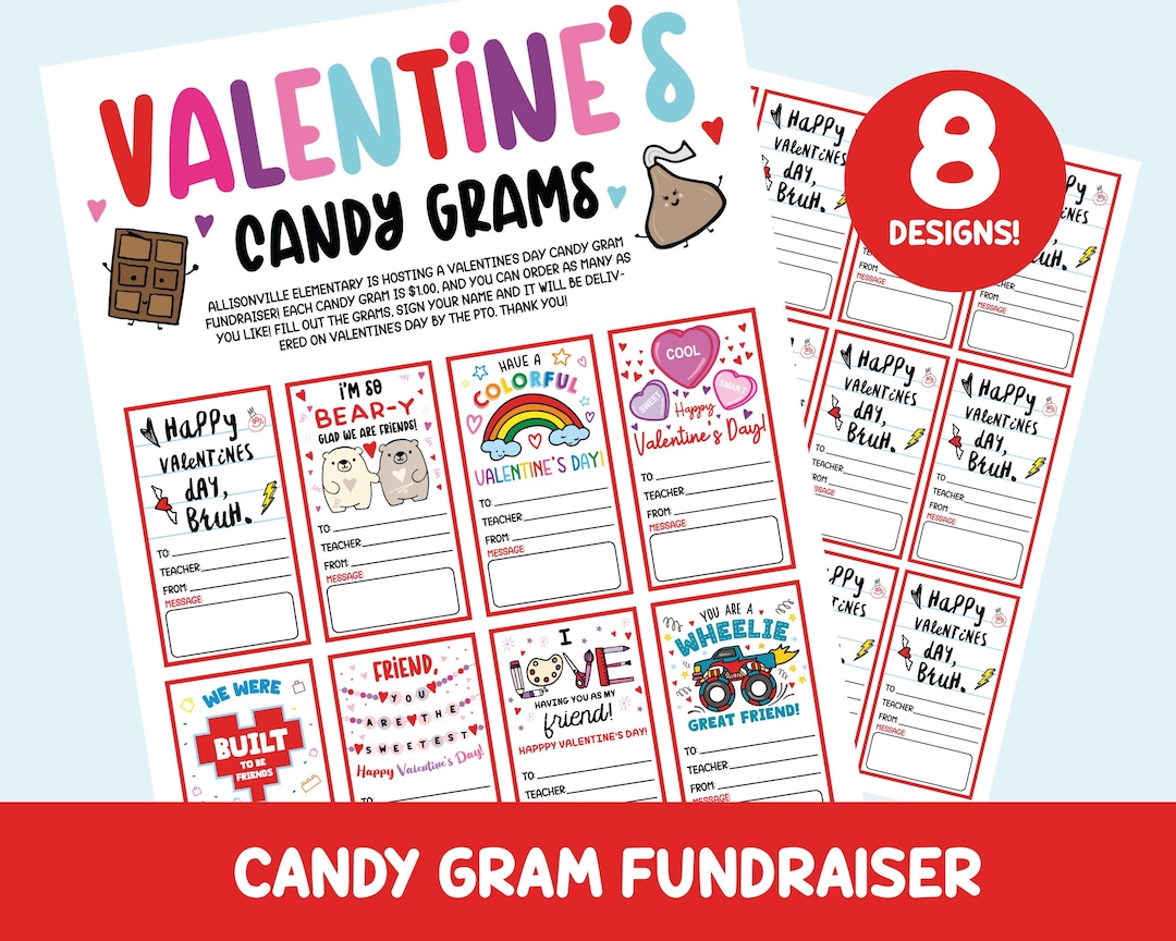 Valentine's Day Candy Gram Fundraiser From, Printable Valentine Flyer ...