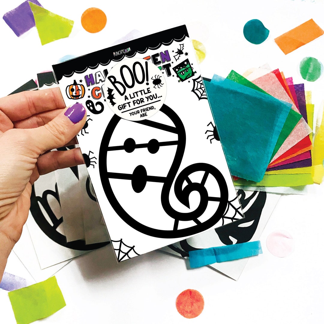 Cute Ghost Craft Kit, Halloween Classroom Favors, Boo Basket Gifts for ...