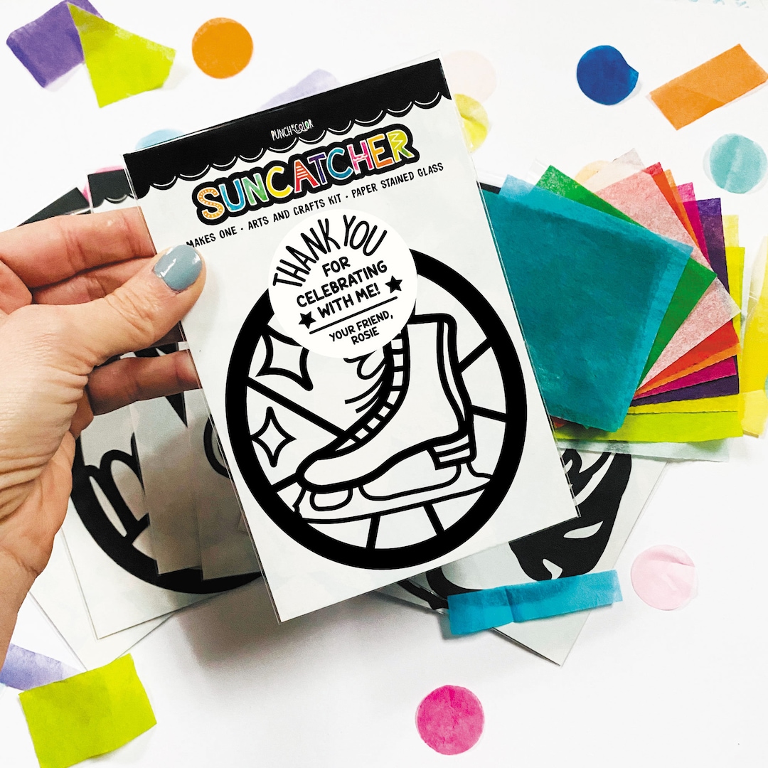 Ice Skating Craft Birthday Party Favors for Kids, Winter Ice Skate ...