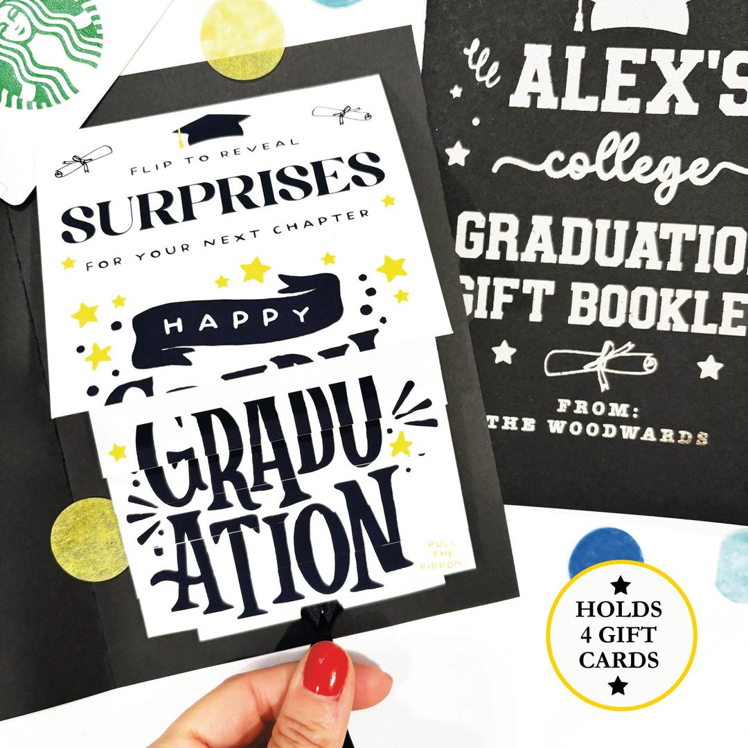 Happy Graduation Gift Card Book, Handmade Graduate Money Holder ...