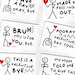 Funny Kids Valentine's Day Cards, Printable Classroom Valentine, Bruh ...