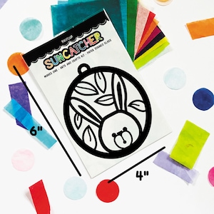 Bunny Suncatcher Craft Kit for Kids, Easter Basket Stuffer for Toddler ...