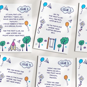 Playground Birthday Party Scavenger Hunt Template, Printable Park Party ...