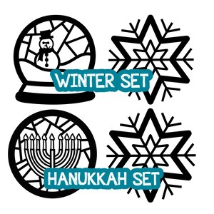 Hanukkah or Winter Themed Arts and Crafts Kit and Activity Set for ...