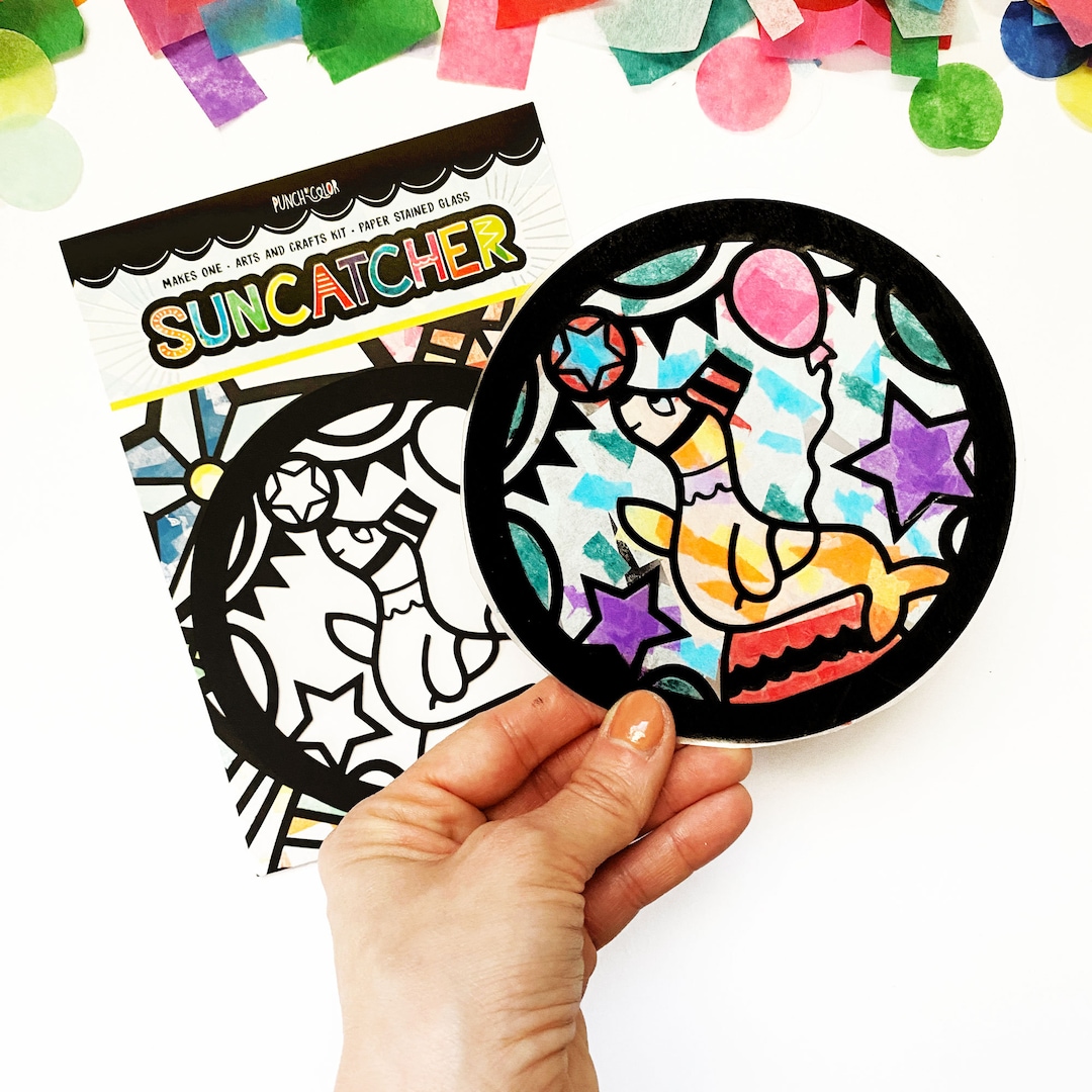 Circus Seal Window Art Kit, Carnival Birthday Party Favor for Kids, Zoo ...