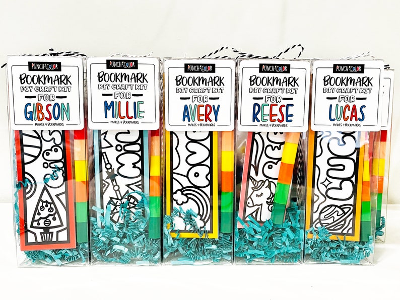 DIY 4 Bookmark Arts and Crafts Kit Kids Personalized - Etsy