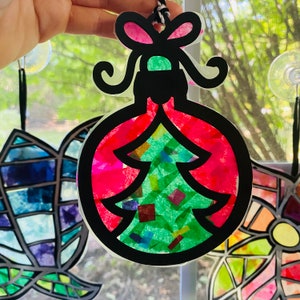 Ornament Making DIY Kit, Tissue Paper Christmas Ornament Arts and ...