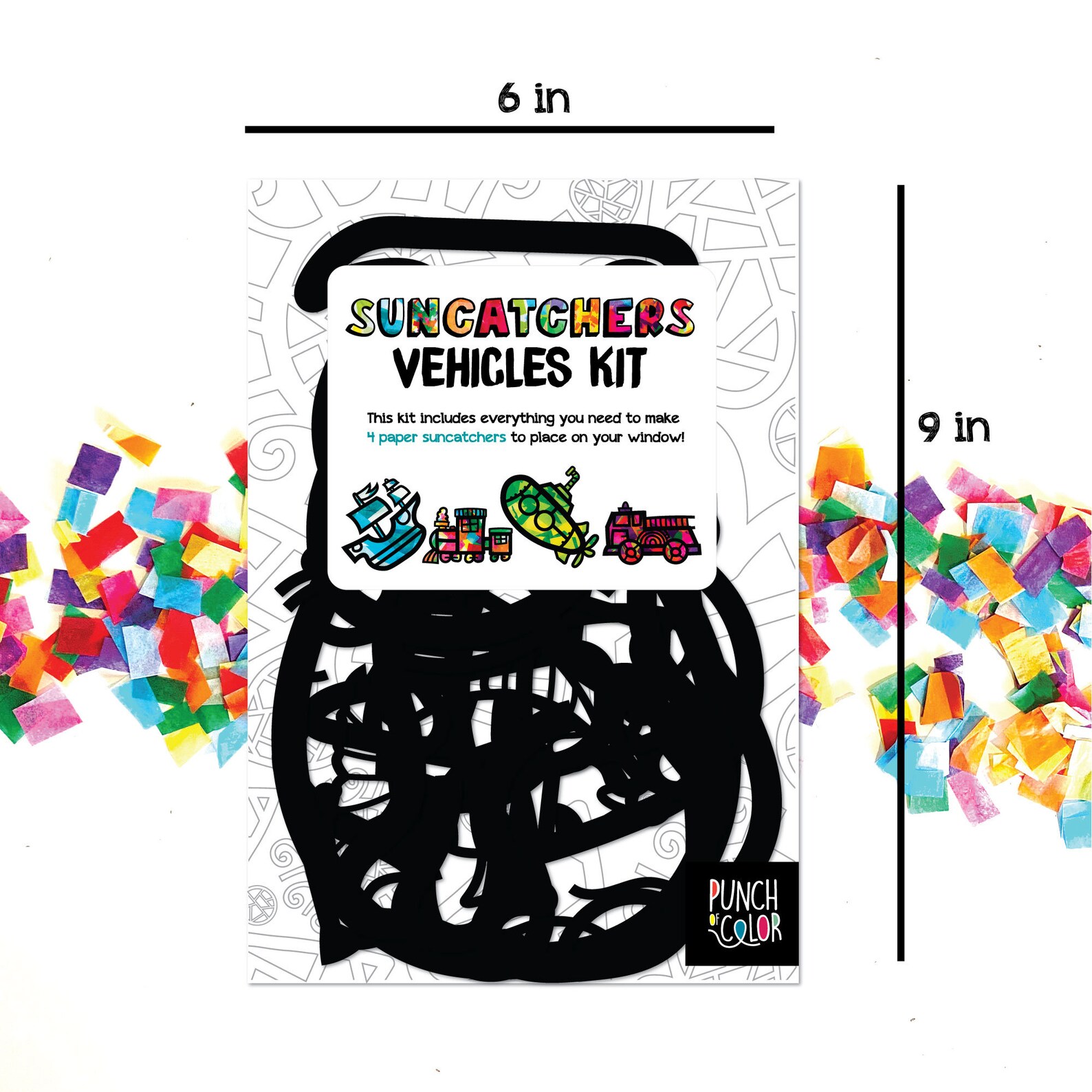 Transportation Suncatcher Kit - Craft Kits for Kids - DIY Arts and ...