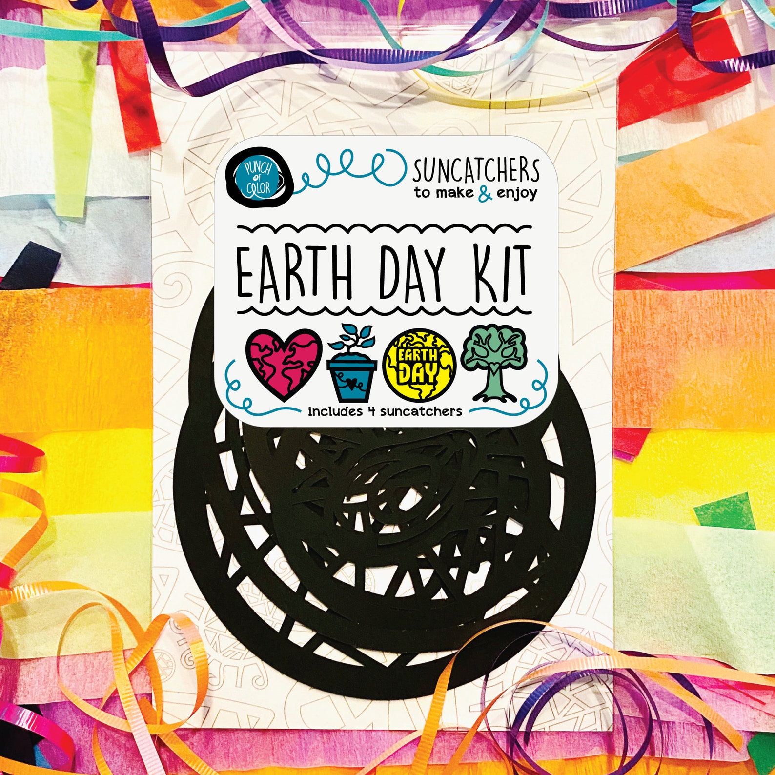 Earth Day Suncatcher Kit Earth Day Arts and Crafts Activity - Etsy