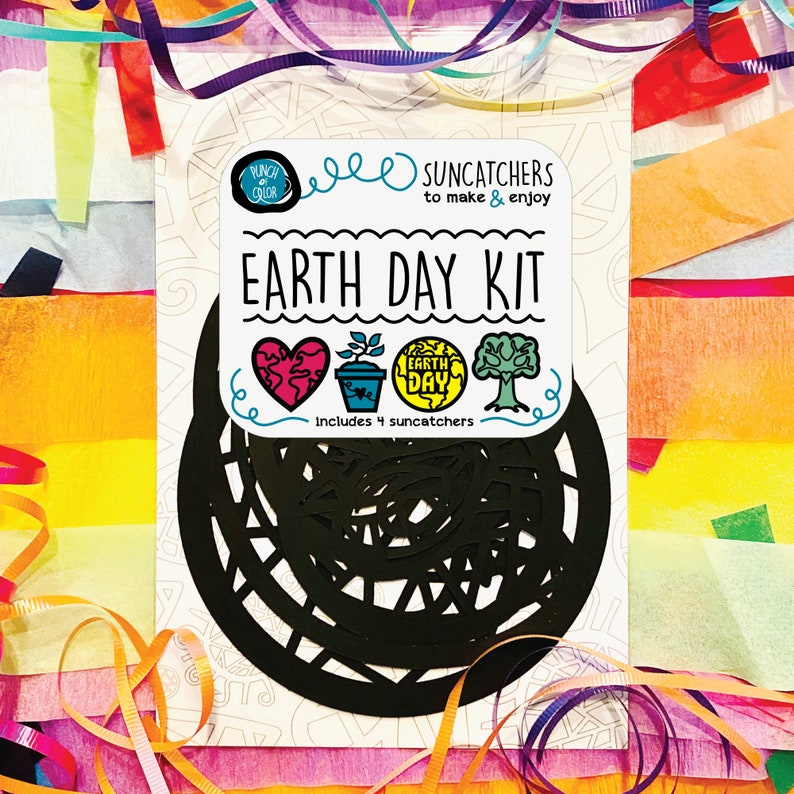 Earth Day Suncatcher Kit Earth Day Arts and Crafts Activity - Etsy