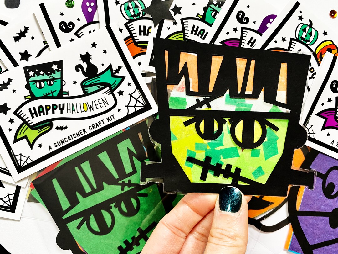 Mini Frankenstein Suncatcher Kit Small Halloween Party - Etsy