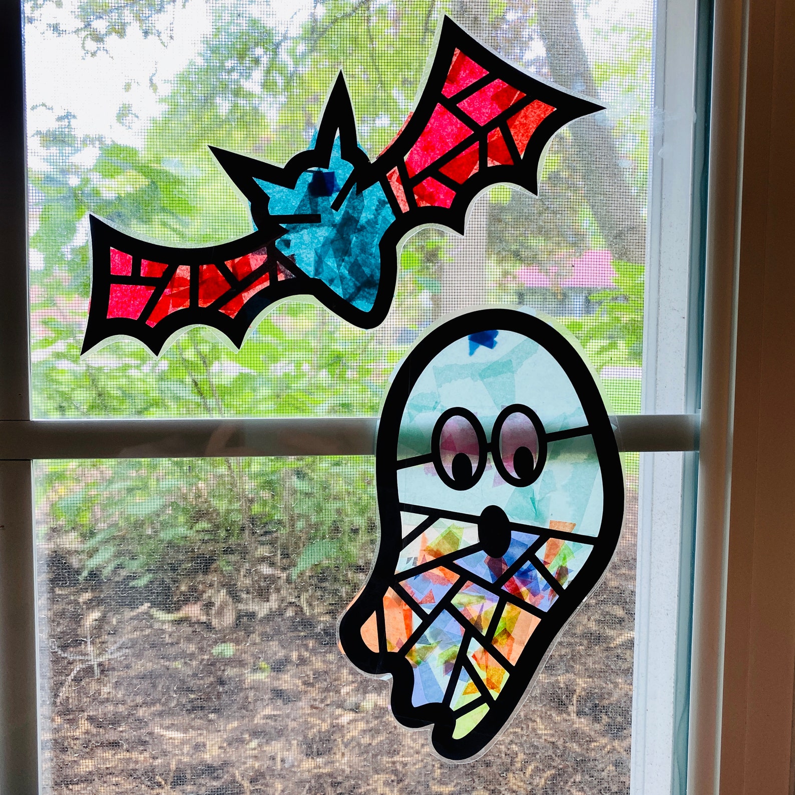 Halloween Suncatcher Kit Halloween Class Party Craft - Etsy