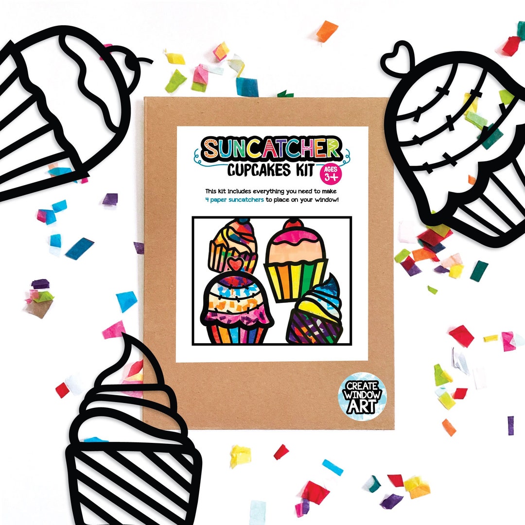 Cupcake Making Arts and Crafts Kit for Kids, Birthday Gift for Tween or ...