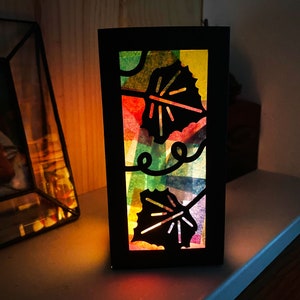 10 Fall Leaves Lantern Activity for Kids, Easy Tissue Paper Luminary ...