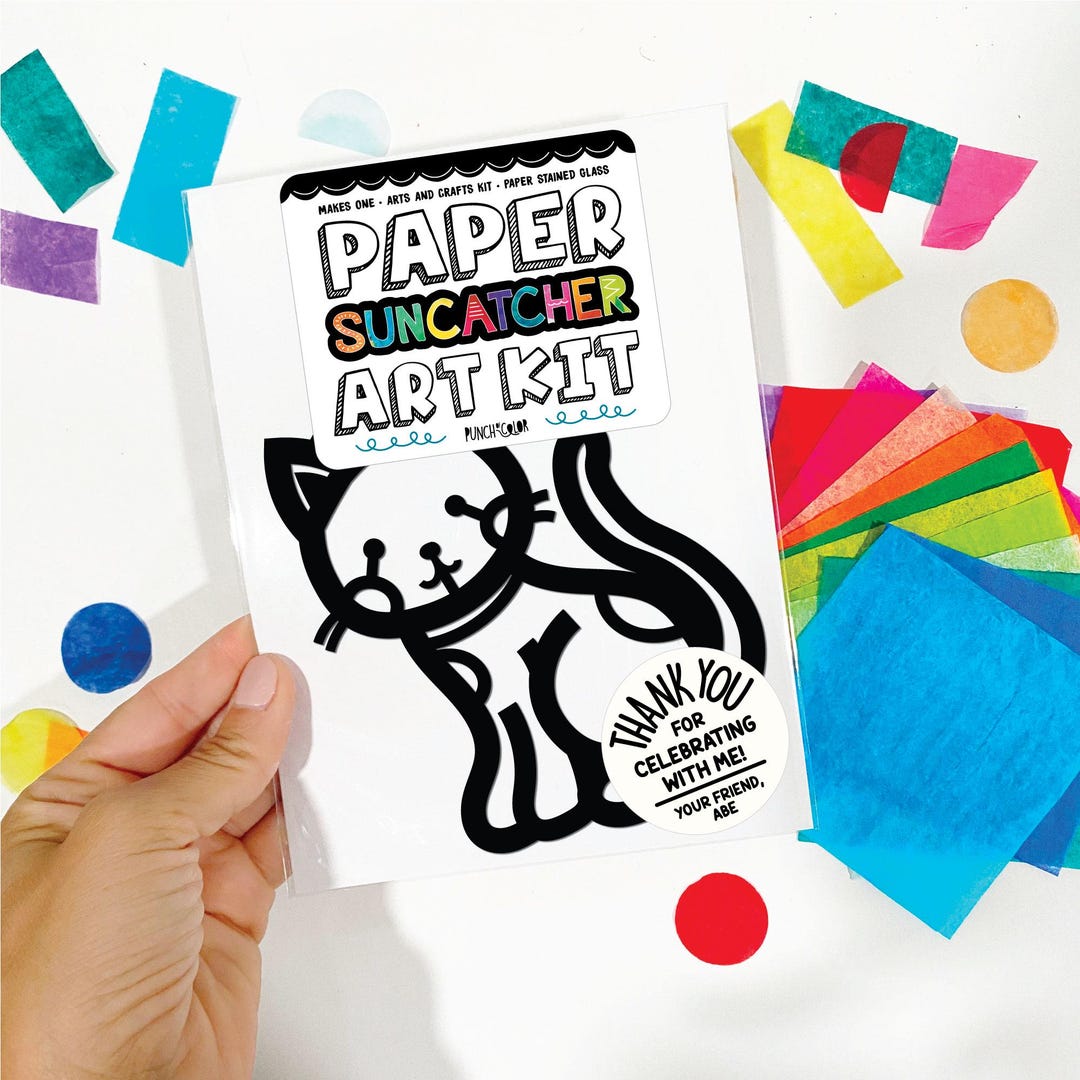 Kitty Cat Craft Kit for Kids, Kitten Birthday Party Activities, Pet ...