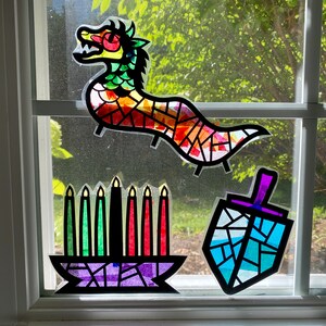 Winter Holidays Suncatcher Kit - Christmas, Kwanzaa, Hanukkah, Chinese ...