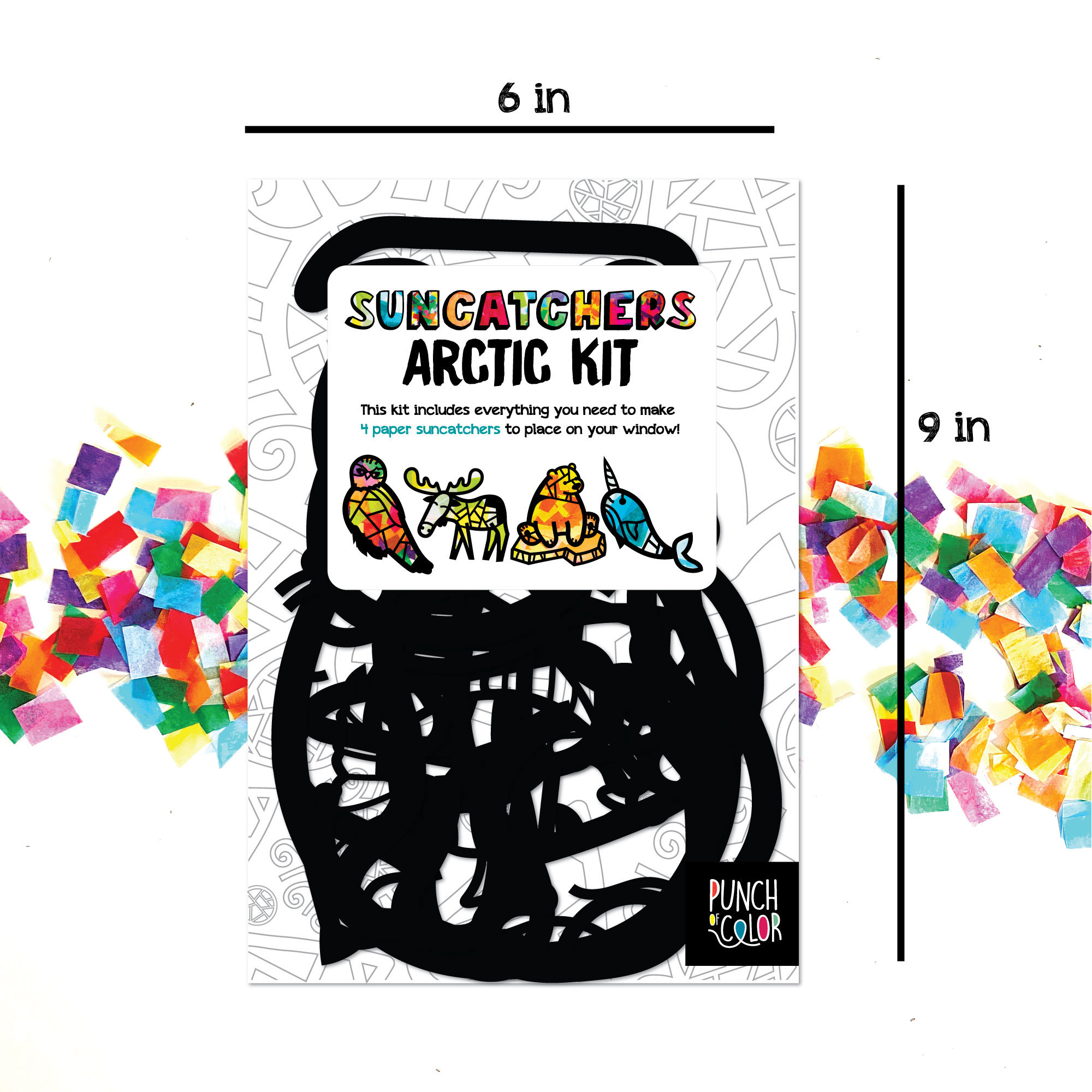Arctic Animals Suncatcher Kit Kids Craft Kit Toddler - Etsy