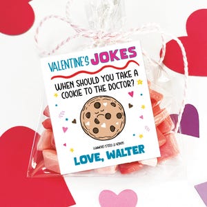Cookie Valentines Day Cards Printable, Kids Joke Valentine's Day Card ...