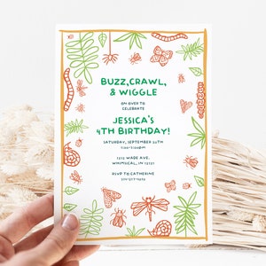 Insect Scavenger Hunt Digital Download, Editable Garden Bug Birthday ...