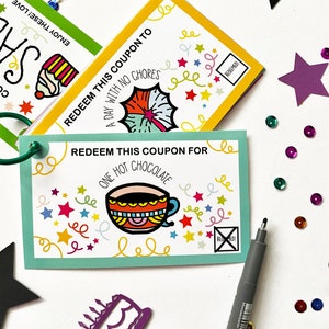 Birthday Custom Coupon Book for Kids Gift Personalized Printed Love ...