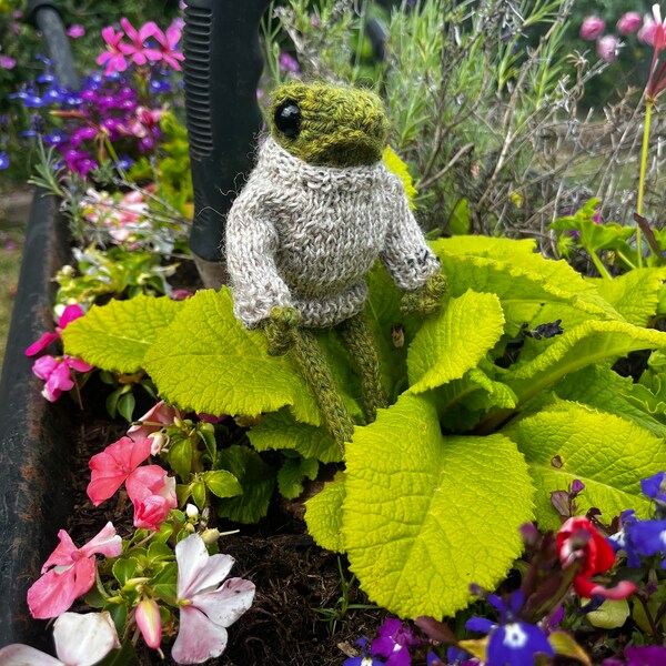 Knitted Frog - Etsy