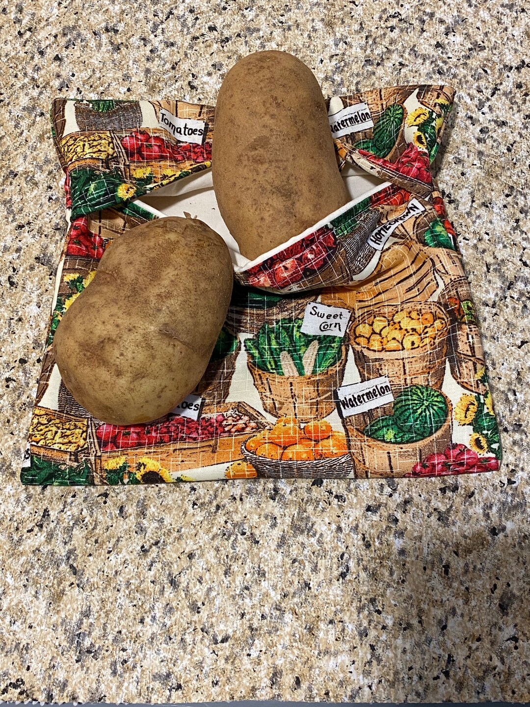 Microwaveable Potato Bag/ Potato Sack/ Baked Potato Bag/ - Etsy