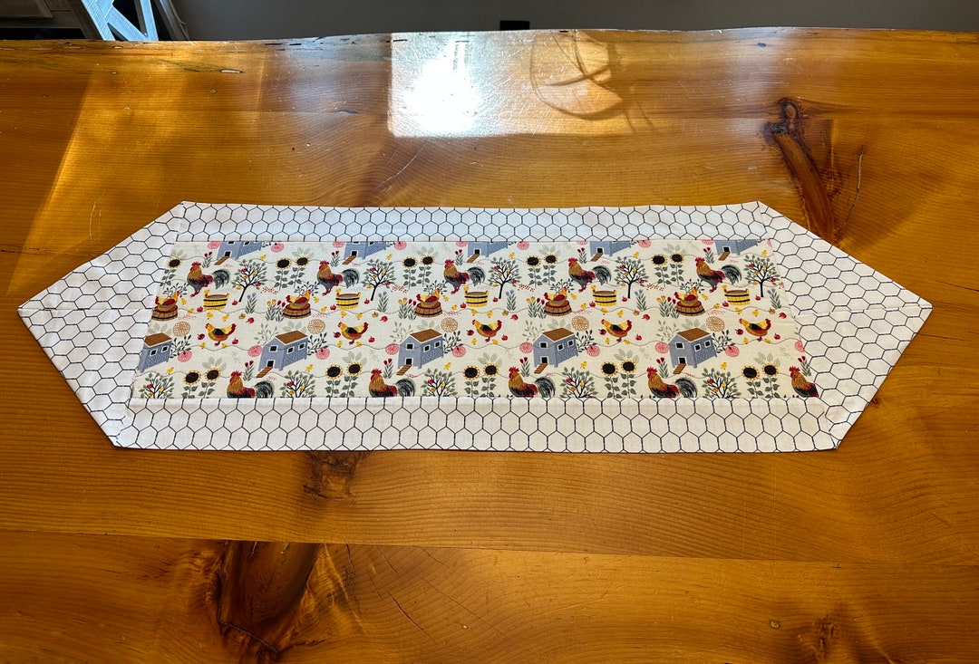 Side Table Chicken Coop Runner/ Entryway Table Runner/ Farmhouse Decor ...