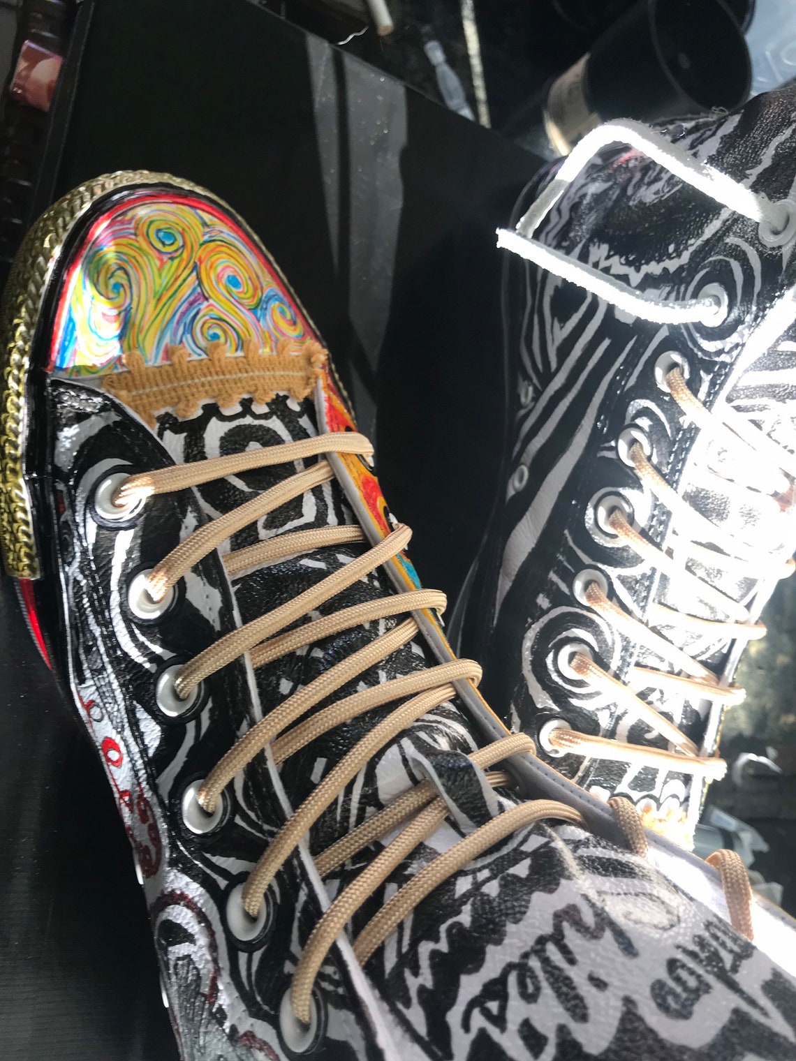 Jimi Hendrix Sneakers Custom Converse Fender Stratocaster - Etsy