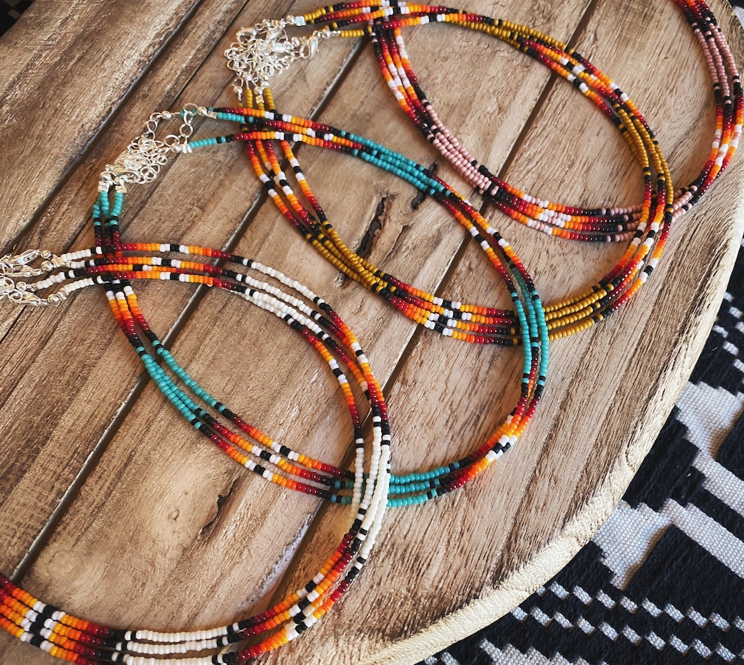 Beaded Chokers | Native American Jewelry | Native Beadwork - Etsy