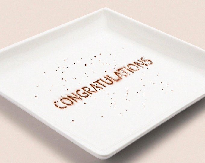 Congratulations Plate Stencil | Extra Large Plates Stencils | Kitchen ...