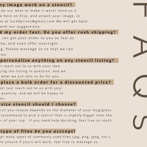 Custom Cocktail Stencil Gift | Personalized Cocktail Art Gift | Bar ...