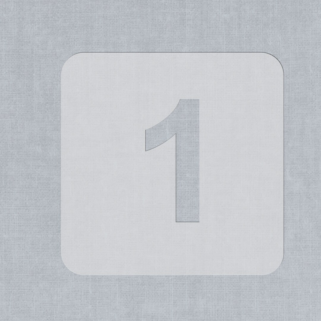 Number Stencil for Spray Paint | Personalized Craft Supplies for Wood ...