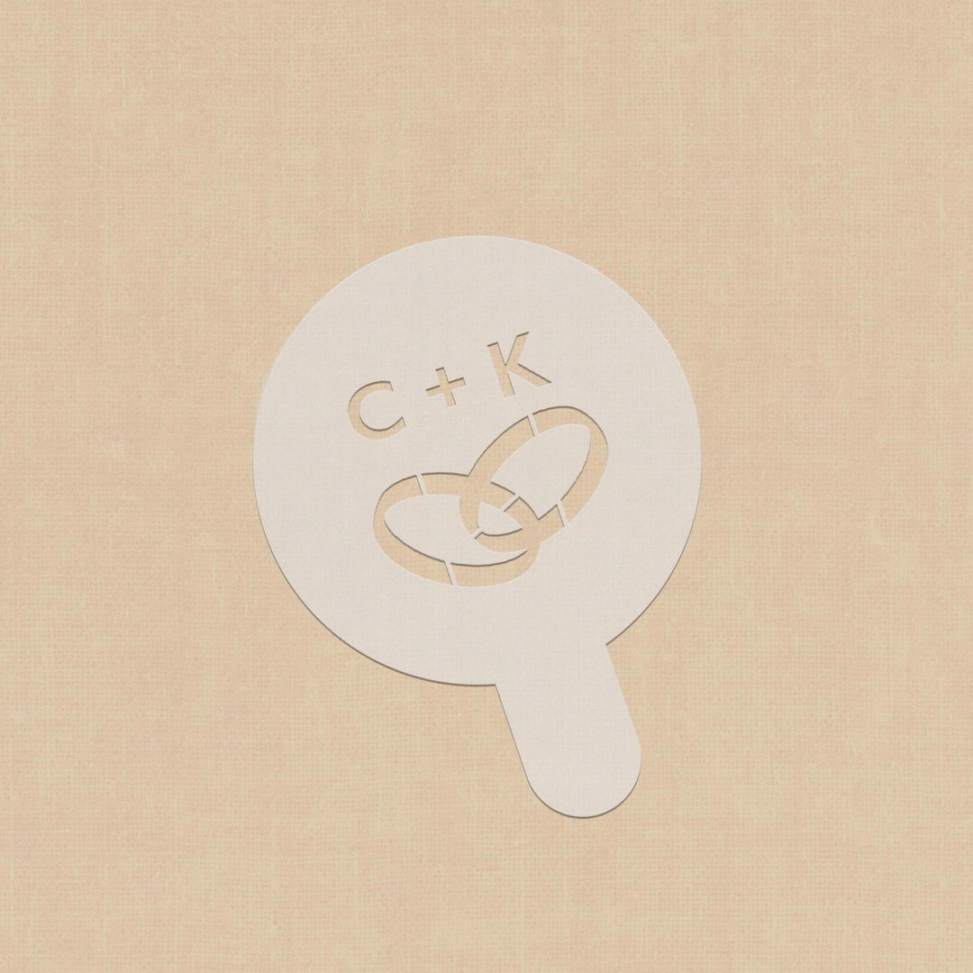 Custom Wedding Favors | Save the Date Coffee Stencils | Engagement Gift ...