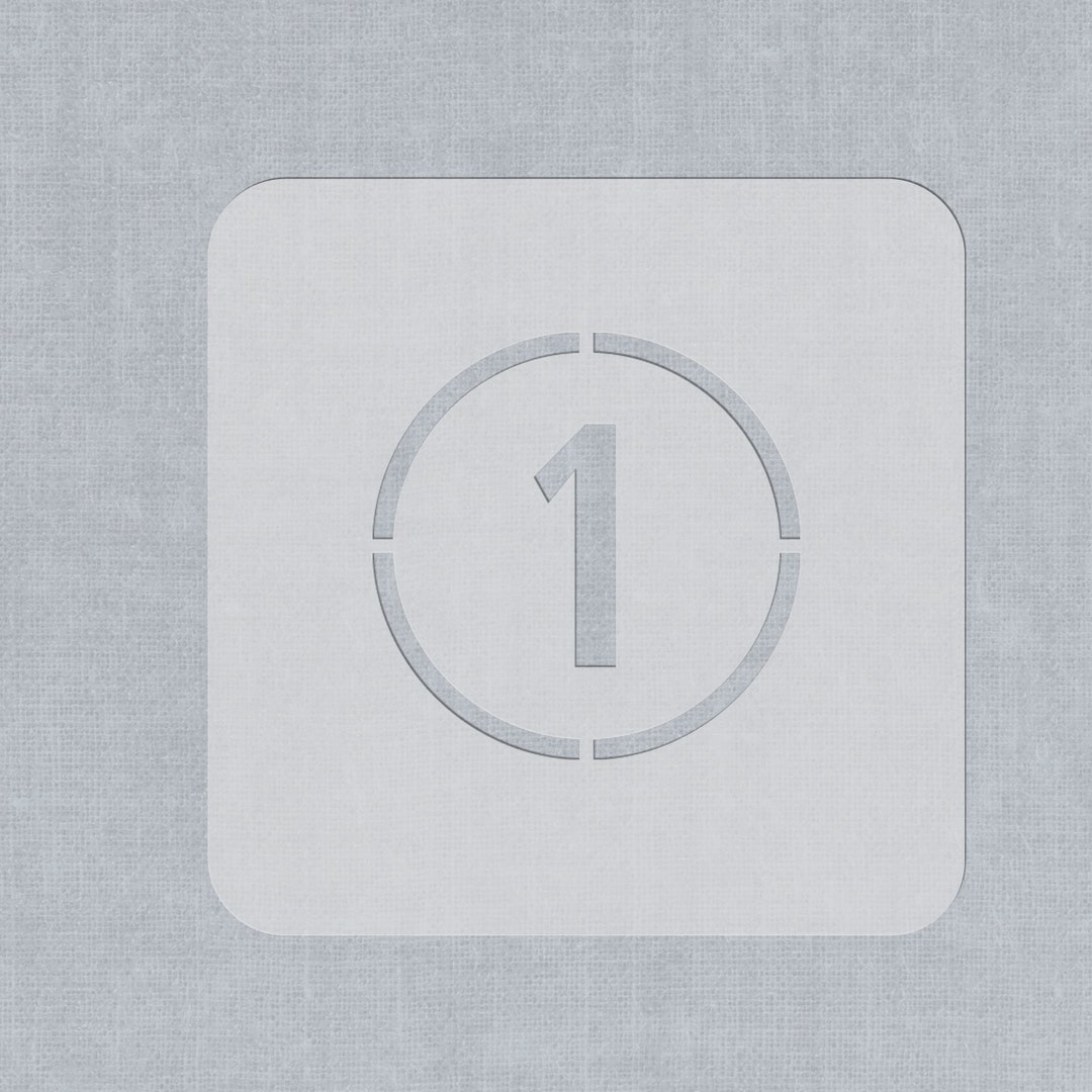 Number Stencil for Spray Paint | Personalized Craft Supplies for Wood ...